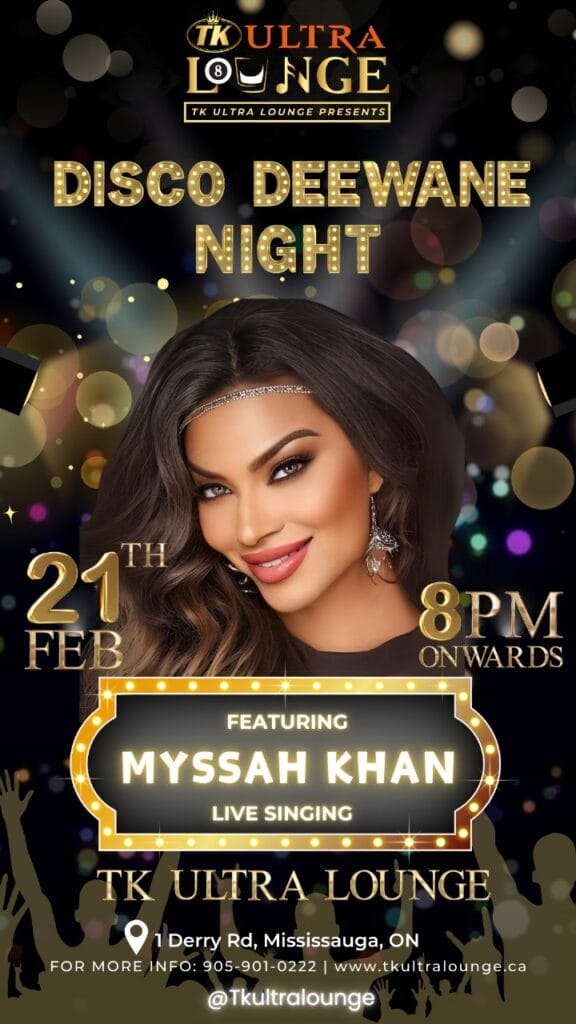 Mississauga – Best Lounge (Indian Fine Dining & Bar ) | TK Ultra Lounge